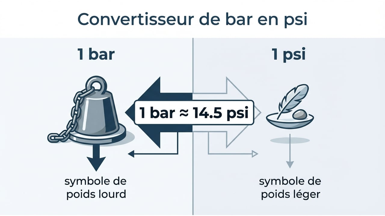 Convertisseur de Bar en Psi - InduroGear